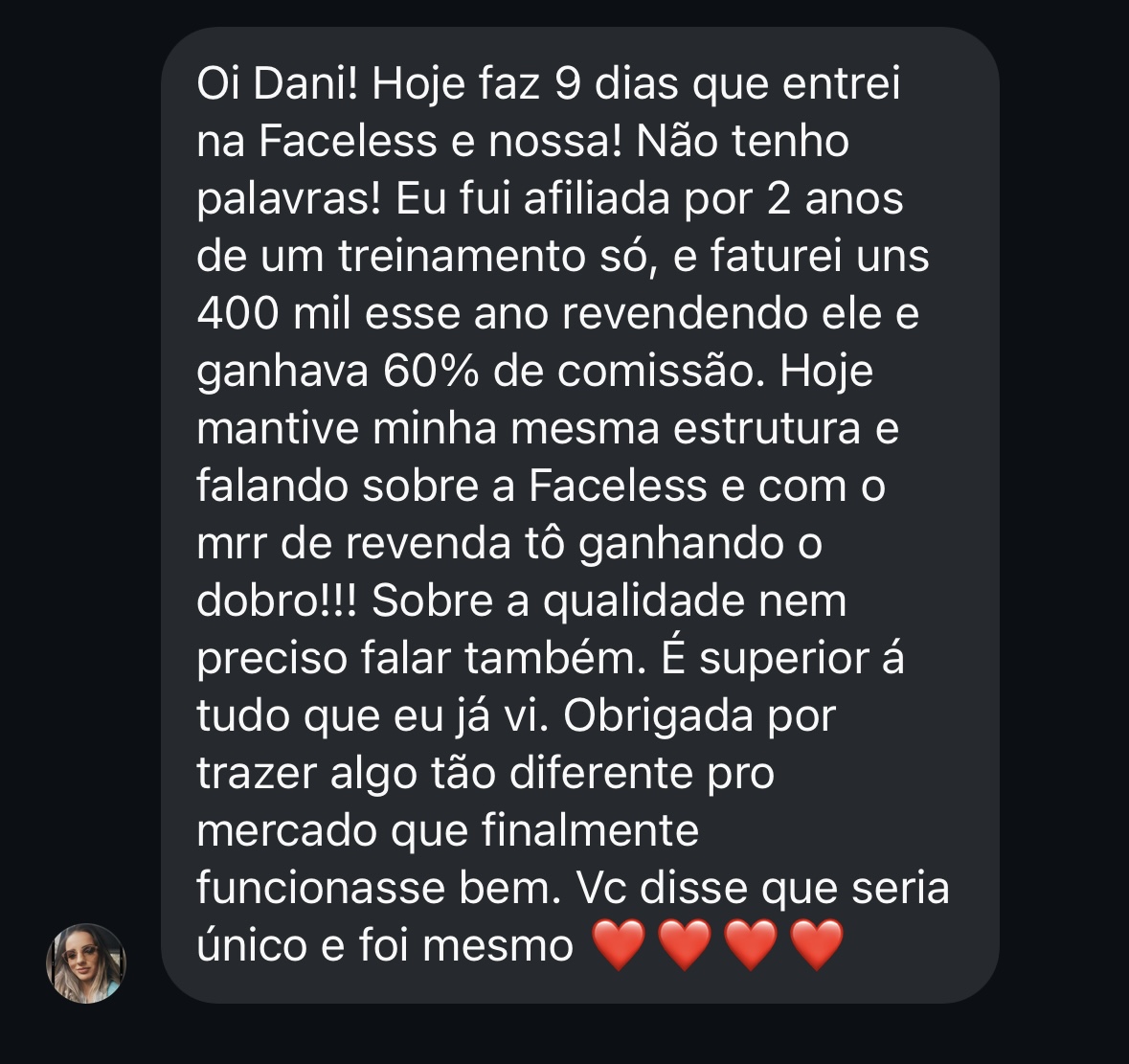 Programa Faceless - Danielle Reis